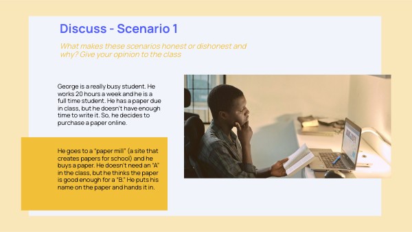 Academic misconduct extra practice | Genially