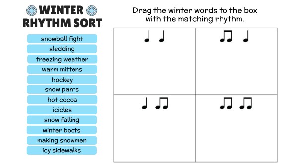 winter rhythm sort