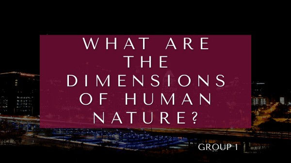 HUMAN NATURE | Genially
