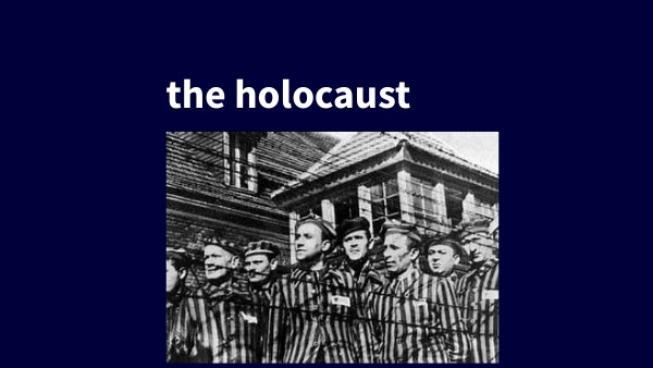 the holocaust