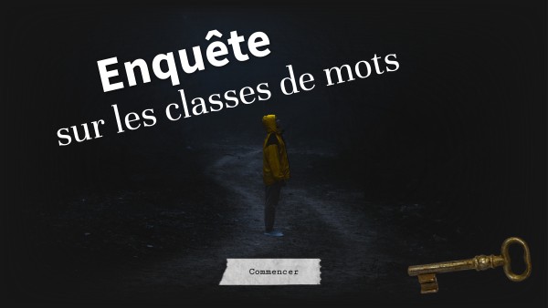 Enquête sur les classes de mots | Genially