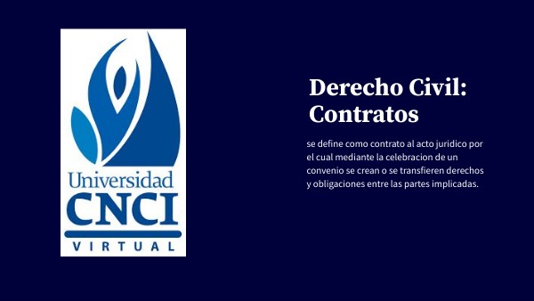 los contratos en el código civil federal | Genially