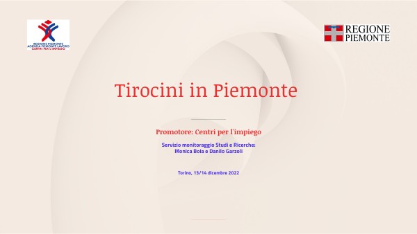 Tirocini in Piemonte | Genially