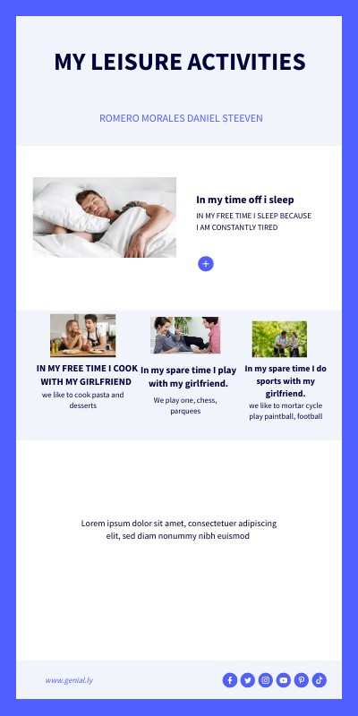 LEISURE ACTIVITIES | Genially