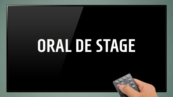 Oral de stage