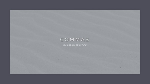 Commas | Genially