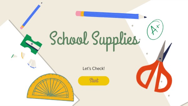 School Supplies | Genially