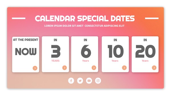 SPECIAL DATES INFO HORIZONTAL