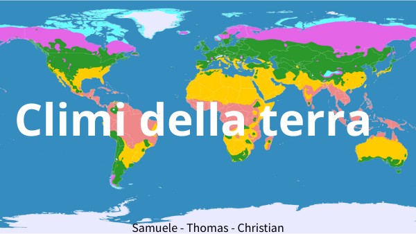 I climi della terra