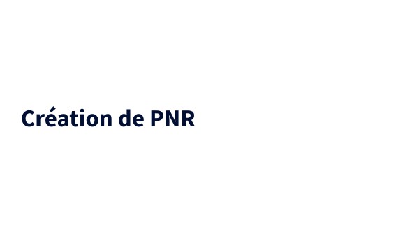 Création PNR
