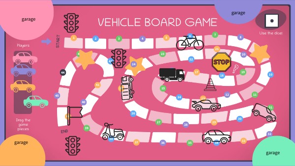 vehicle board game | Genially