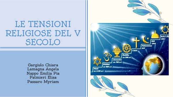 Copia - LE TENSIONI RELIGIOSE DEL V SECOLO | Genially