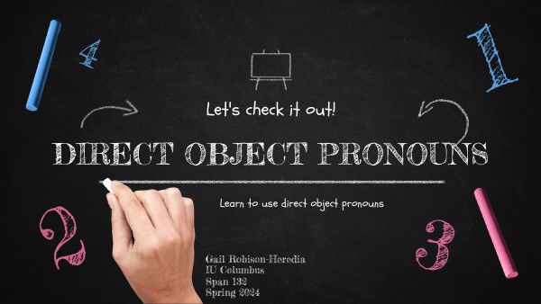 Direct Object Pronouns | Genially