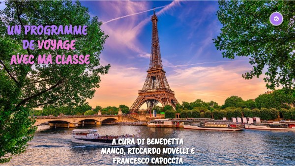 UN PROGRAMME DE VOYAGE AVEC MA CLASSE