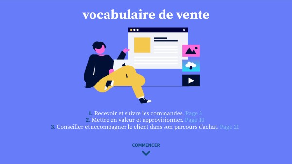 Vocabulaire de vente | Genially