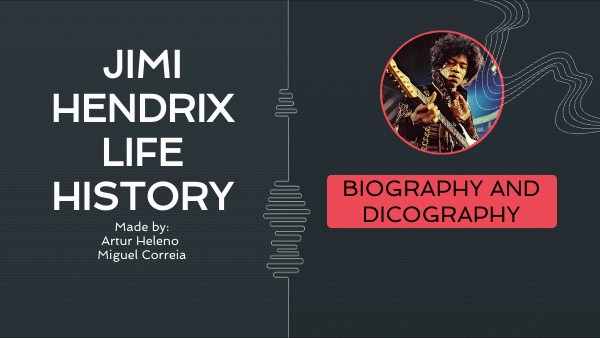 Biography of Jimi Hendrix Made by : Artur, Miguel,Sousa e Azevedo.