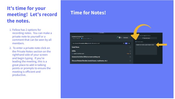 Fellow notes