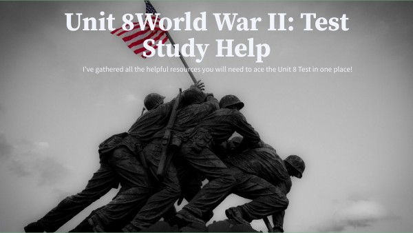 Unit 8 Test Resources | Genially