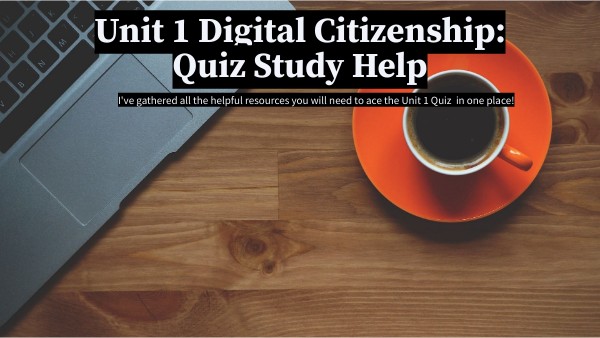 Unit 1 Quiz Resources | Genially