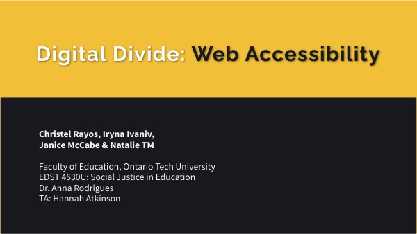 Social Justice_Assignment 3 | Genially