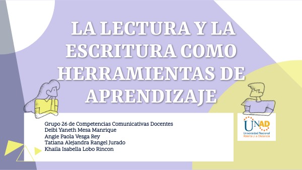 LA LECTURA Y LA ESCRITURA COMO HERRAMIENTAS DE APRENDIZAJE | Genially