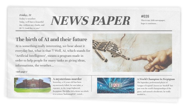 NEWSPAPER PRESENTATION