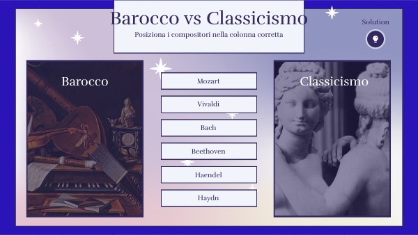 Barocco vs Classicismo