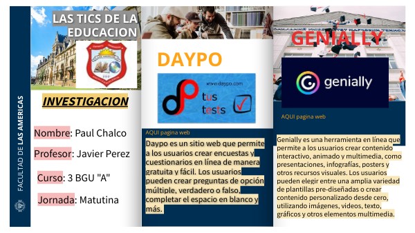 TRÍPTICO UNIVERSIDAD | Genially