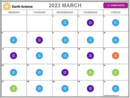 March in Earth Science