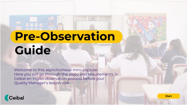 Pre-Observation meeting | Genially