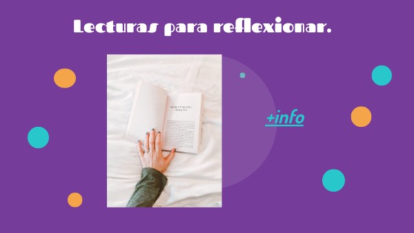 Lecturas para reflexionar.