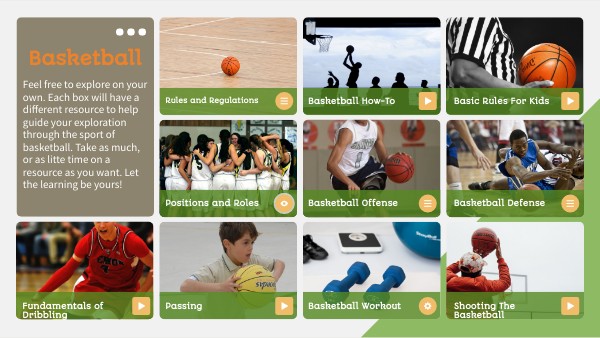 Basketball Explore Board
