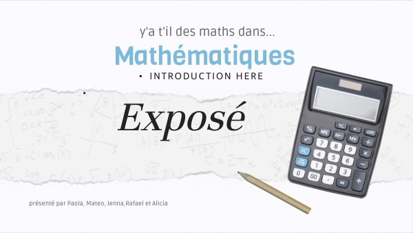 Exposé Maths | Genially
