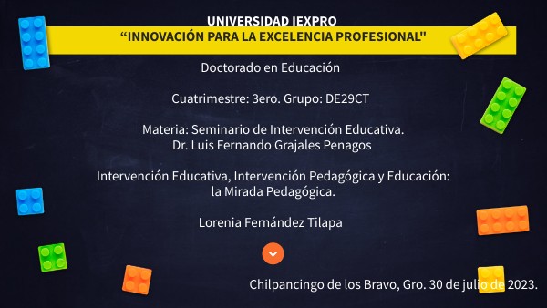 Intervención educativa | Genially