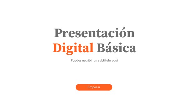 PRESENTACIÓN DIGITAL BÁSICA | Genially