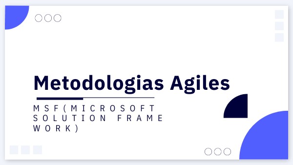 Exposición de metodologías ágiles MSF | Genially