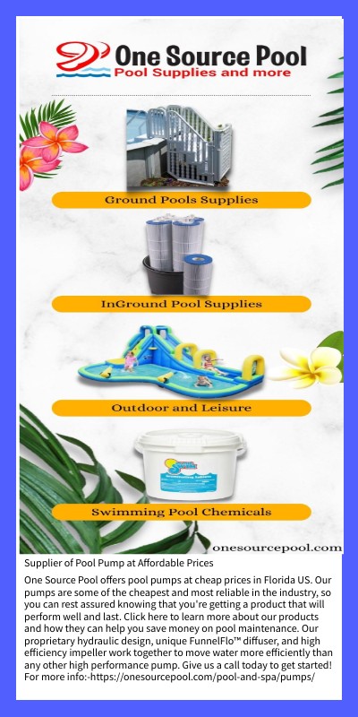 Supplier of Pool Pump at Affordable Prices