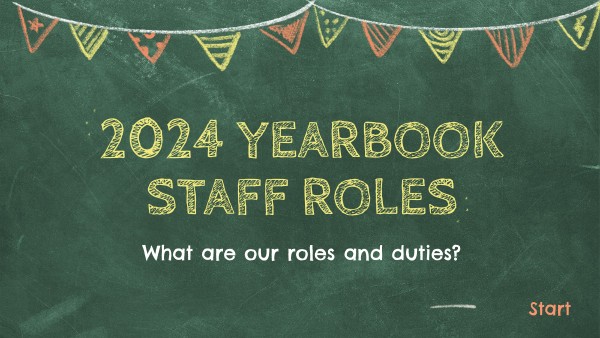 2024 Yearbook Staff Roles