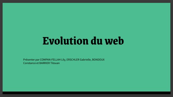 Développement du web-BONDOUX, ERSCHLER, COMPAN--FELLAH et BARRIER-2°5