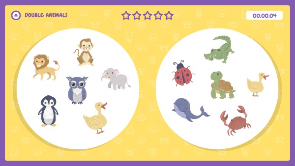 DOUBLE ANIMALS GAME