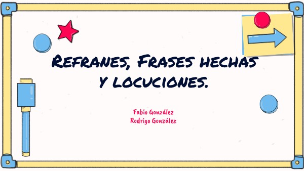 TRABAJO LENGUA REFRANES