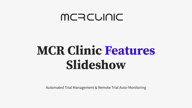 MCR Clinic Demo Features