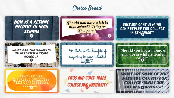 CHOICE BOARD