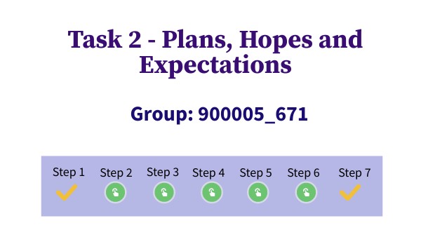 Task 2 - Plans, Hopes and Expectations
