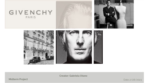 Givenchy Timeline | Genially