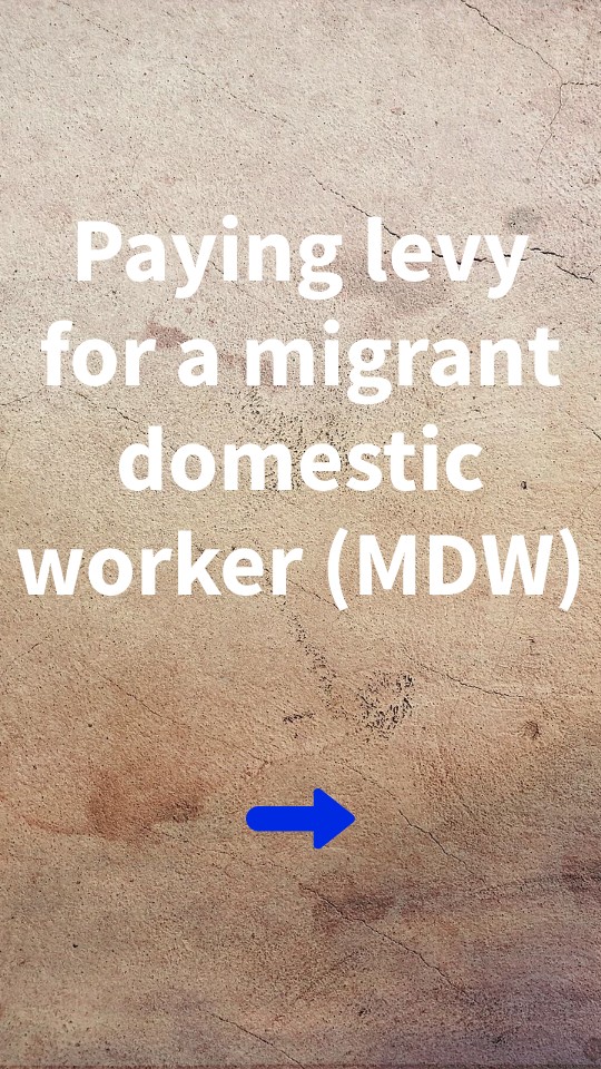 Done-Levy concession for a migrant domestic worker (MDW)