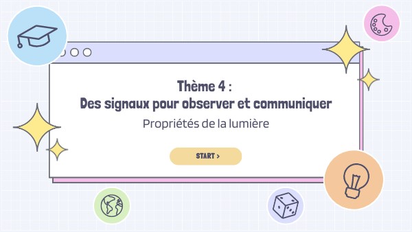 Propriétés de la lumière_5ème