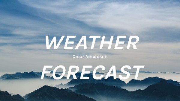WEATHER FORECAST