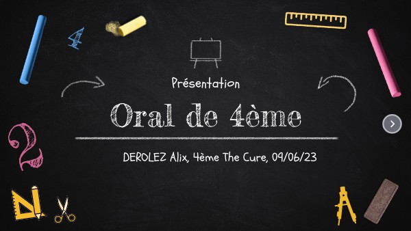 oral de 4ème | Genially