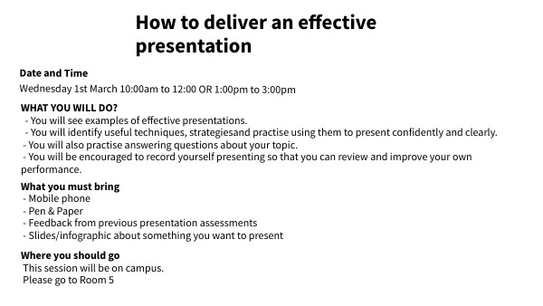 How to deliver a clear and confident presentation